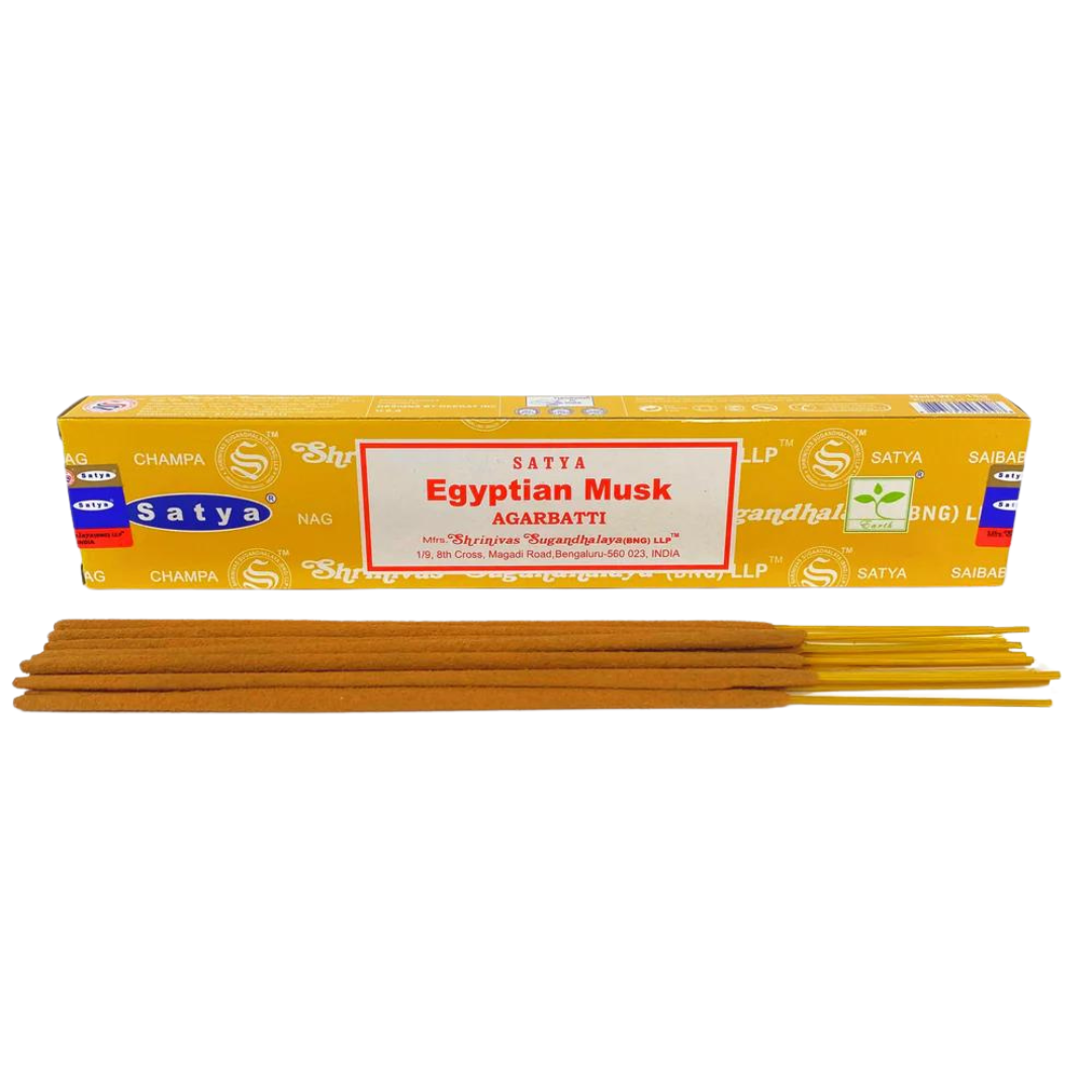 Satya Egyptian Musk Incense Sticks - 15 Sticks Per Pack - Flight2Vegas ...