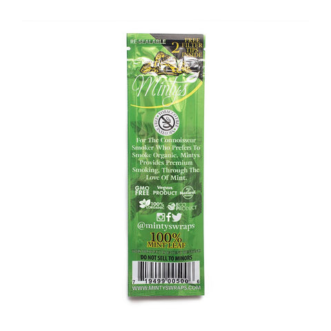 Minty's - Mint Leaves Wrap 2 Pack - Flight2Vegas Smoke Shop
